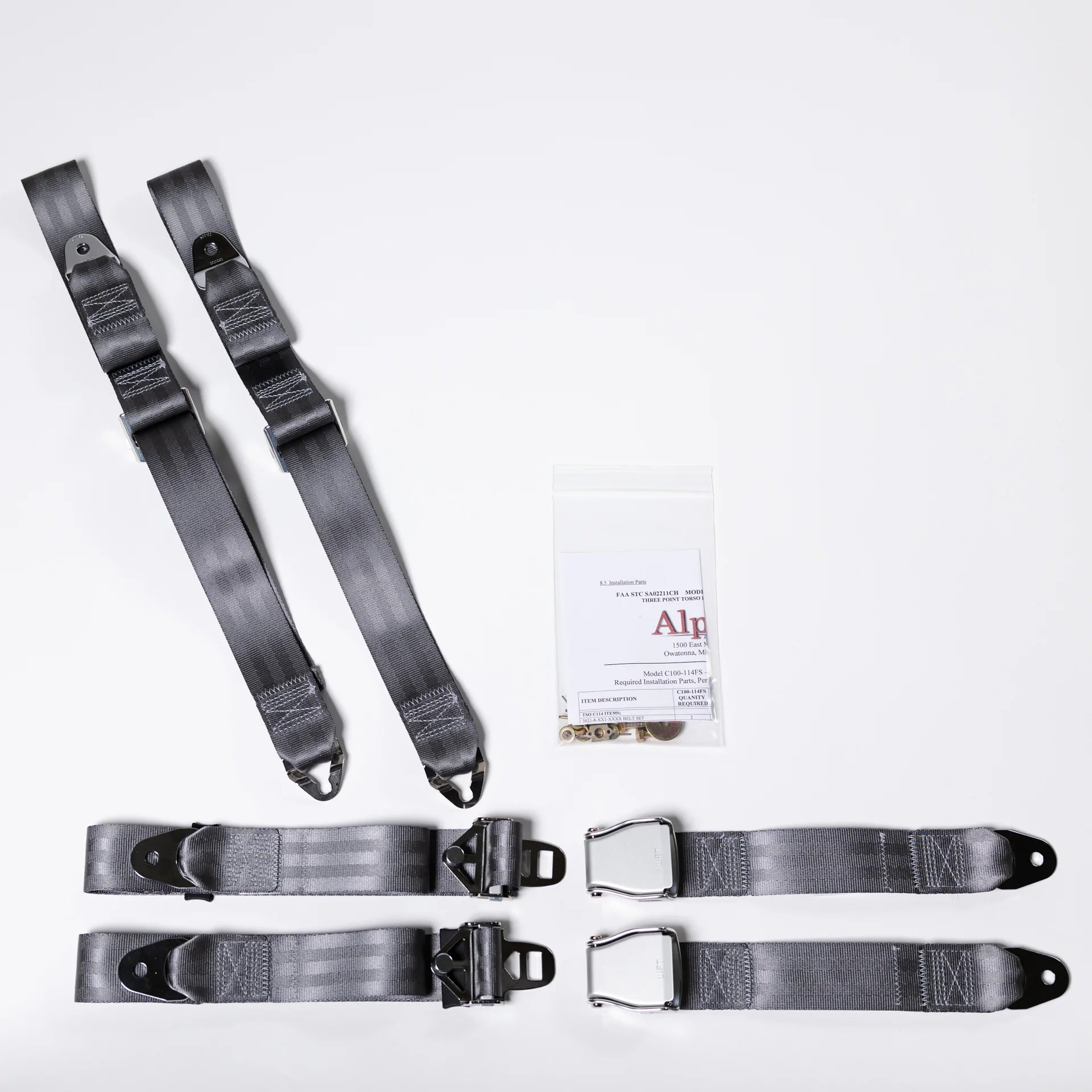 Cessna 100 Series Front Shoulder Harness STC – Alpha Aviation