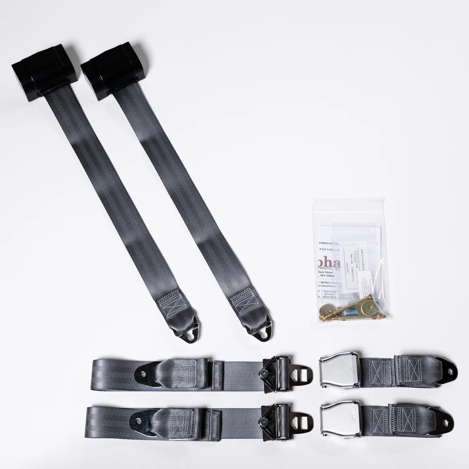 Piper PA23 Front Shoulder Harness STC – Alpha Aviation