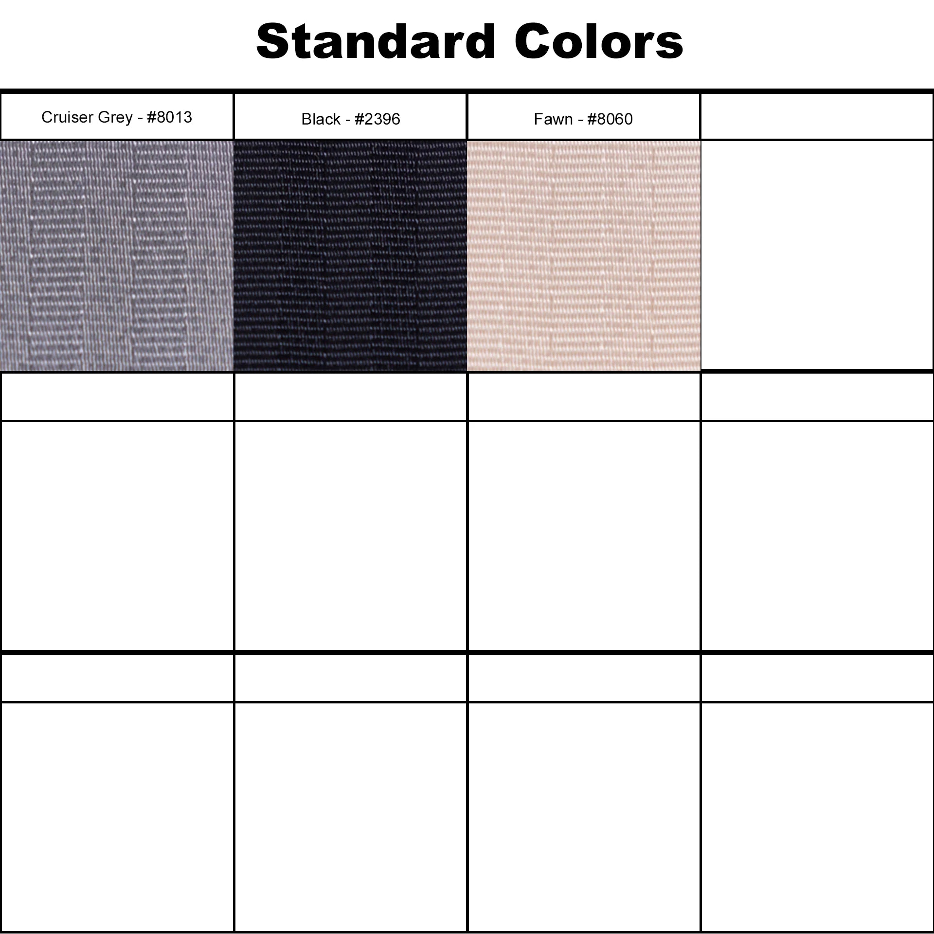 Belt Color Swatch Options – Alpha Aviation